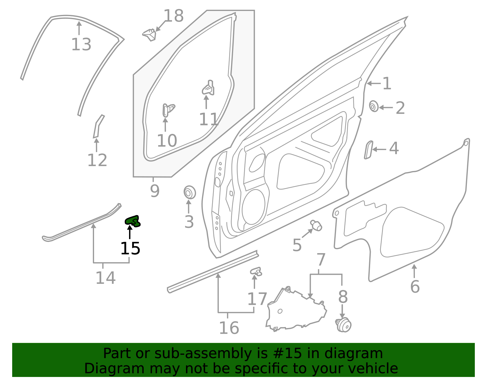 2018-2025 Subaru Lower Weather-Strip Retainer Clip 909130233 | Subaru ...
