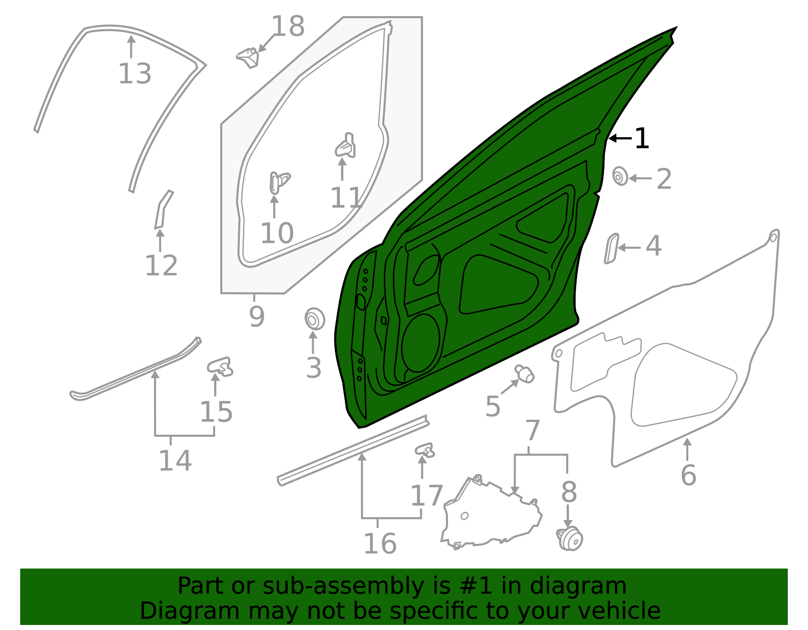 Door Shell - OEM Exterior Body Panel for Subaru | AutoNation Parts