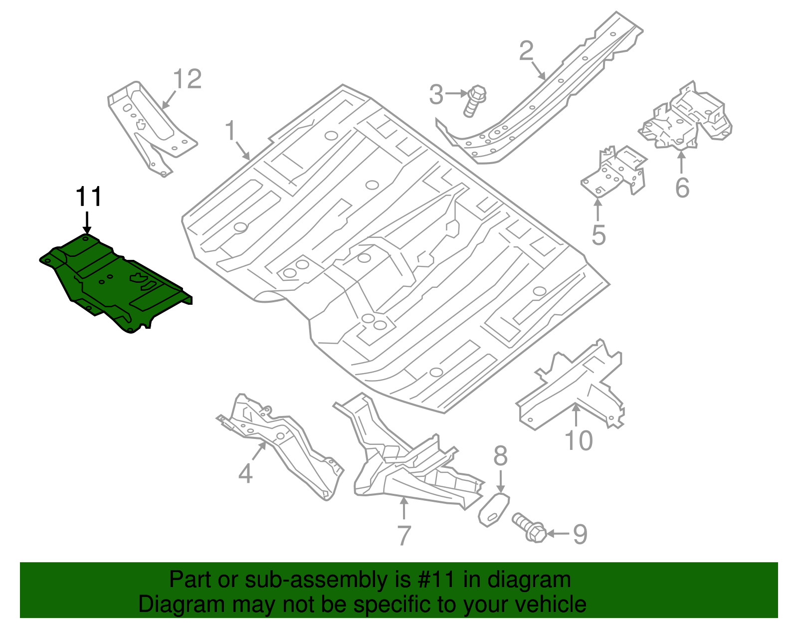 2015-2020 Nissan Pathfinder Mount Bracket 74361-9NB0A | Bill Kay Nissan ...