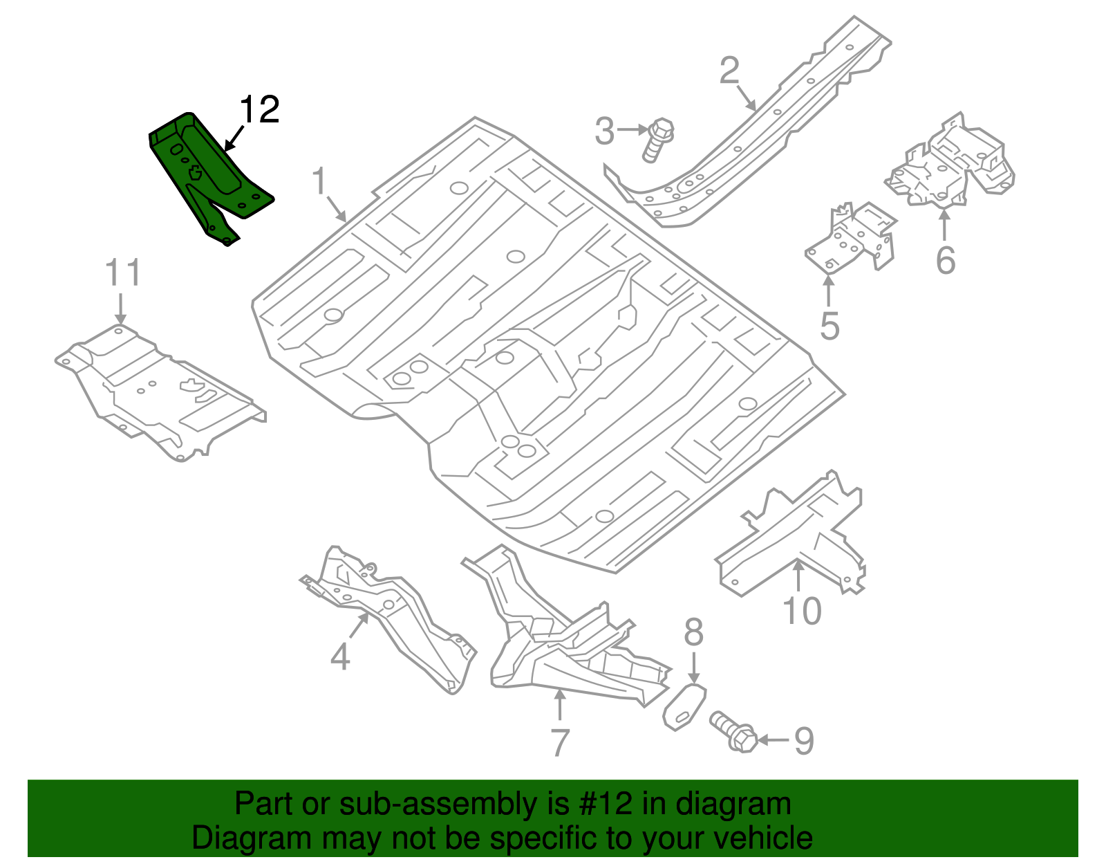 743H5-9NB0A - Gusset - 2015-2020 Nissan Pathfinder | Nissan OEM Parts ...