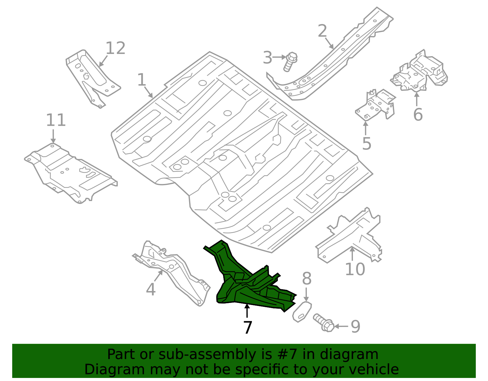 G5170-9NBMA - High-Quality Floor Side Rail for 2015-2020 Nissan ...
