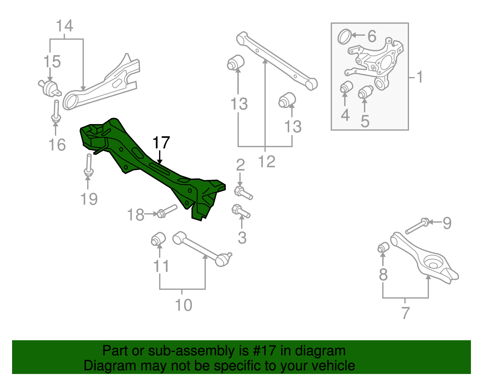 2007-2012 Hyundai Elantra Cross-Member 55410-2H100 | OEM Parts Online