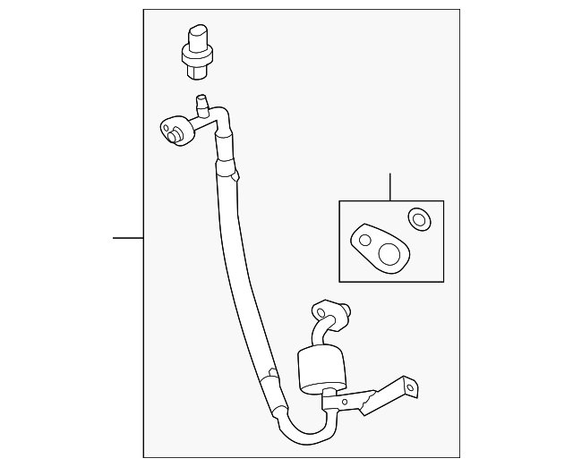 A/C Refrigerant Discharge Hose | FB5Z-19972-E | Walls' Ford Parts