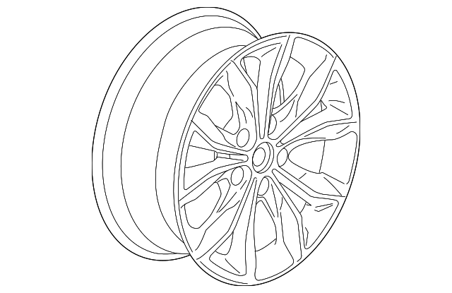 2019-2025 Chevrolet Malibu Wheel, Alloy 23389657 | Courtesy Parts