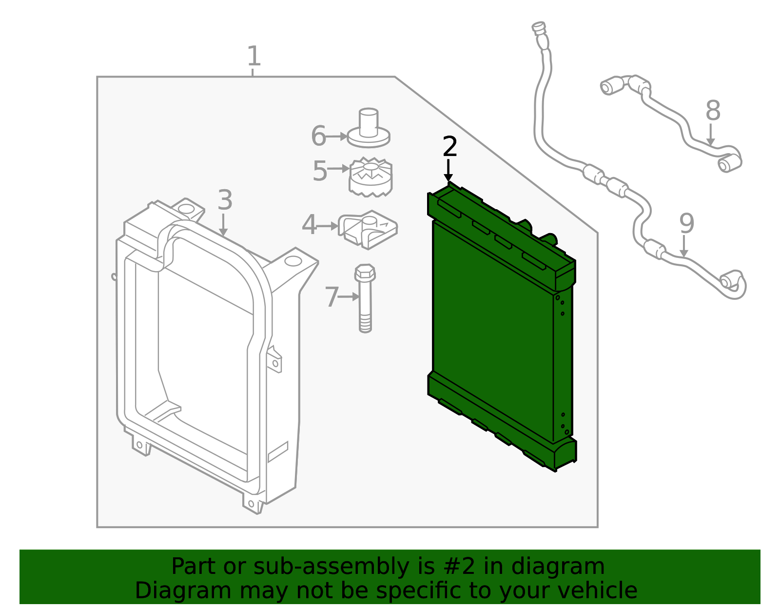 17117533477 - 2015-2019 BMW Auxiliary Radiator (17-11-7-533-477) | BMW ...