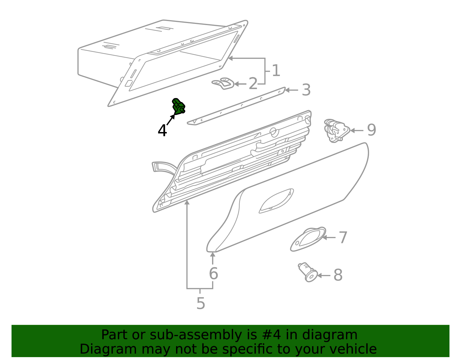 Instrument Panel Compartment Lamp 12450028 GM | GMPartsDirect.com