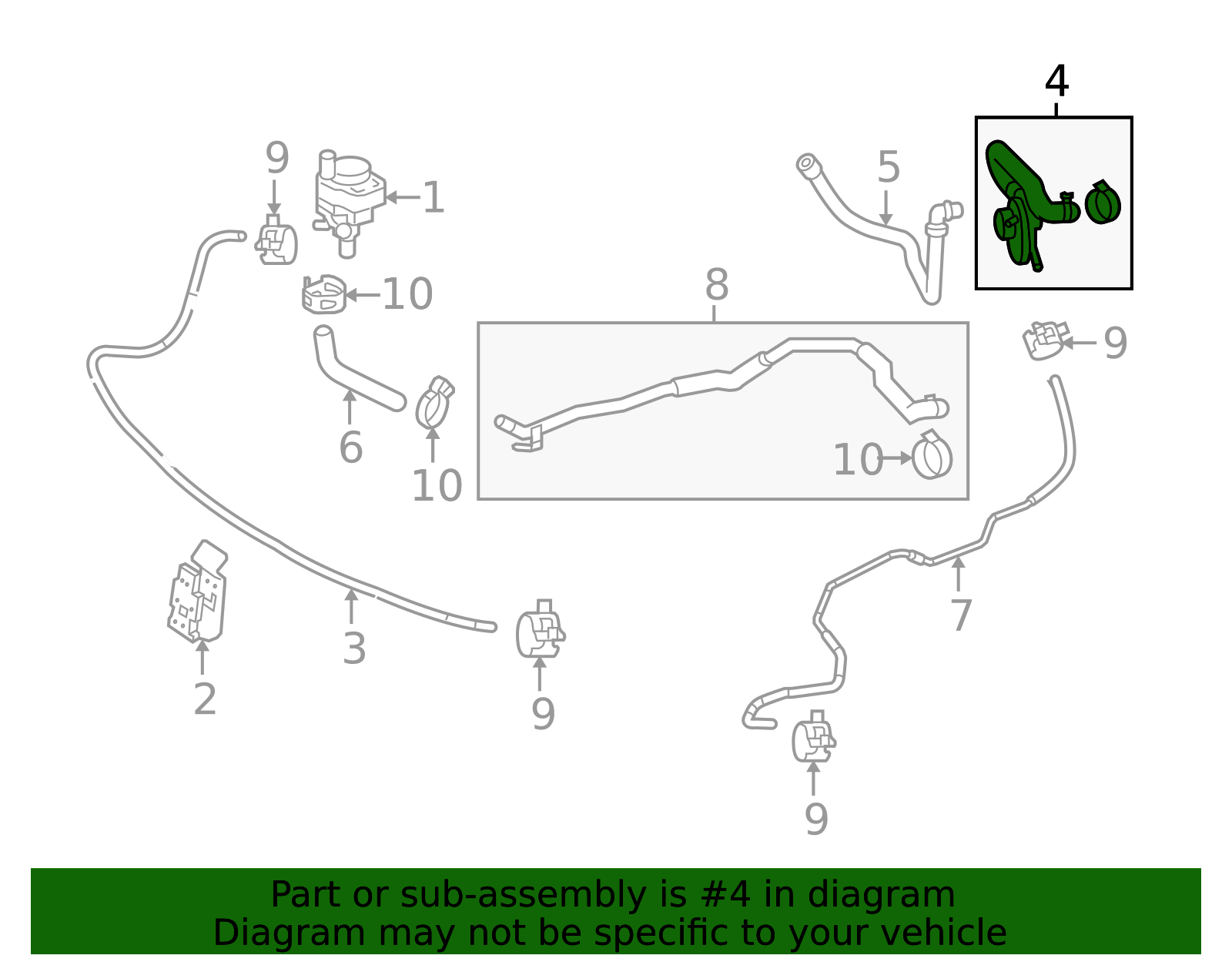 Heater Hose - Keep Cabin Warm with OEM Flow 204-506-02-60 | AutoNation Parts