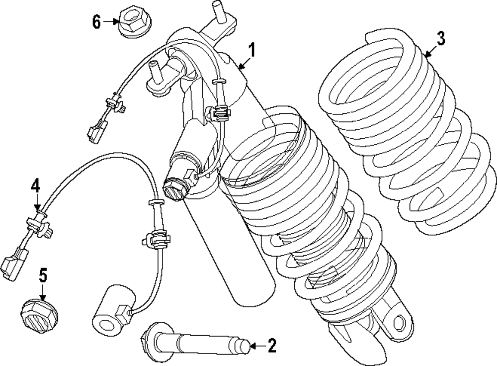 OEM Ford Shock Absorber Assembly For 2022-2024 Ford Bronco - Part No ...