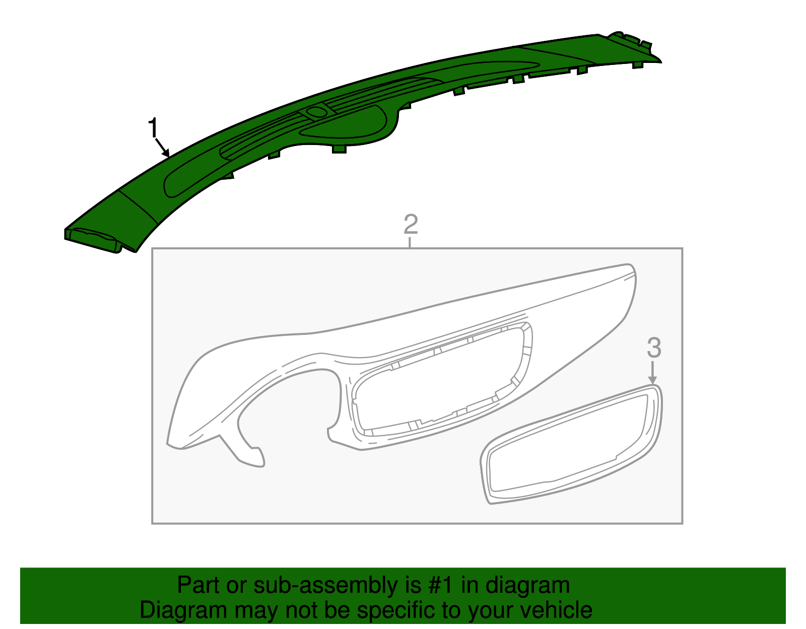 2018-2021 Buick Enclave Upper Trim Panel 84714237 | Shop Matick Buick GMC