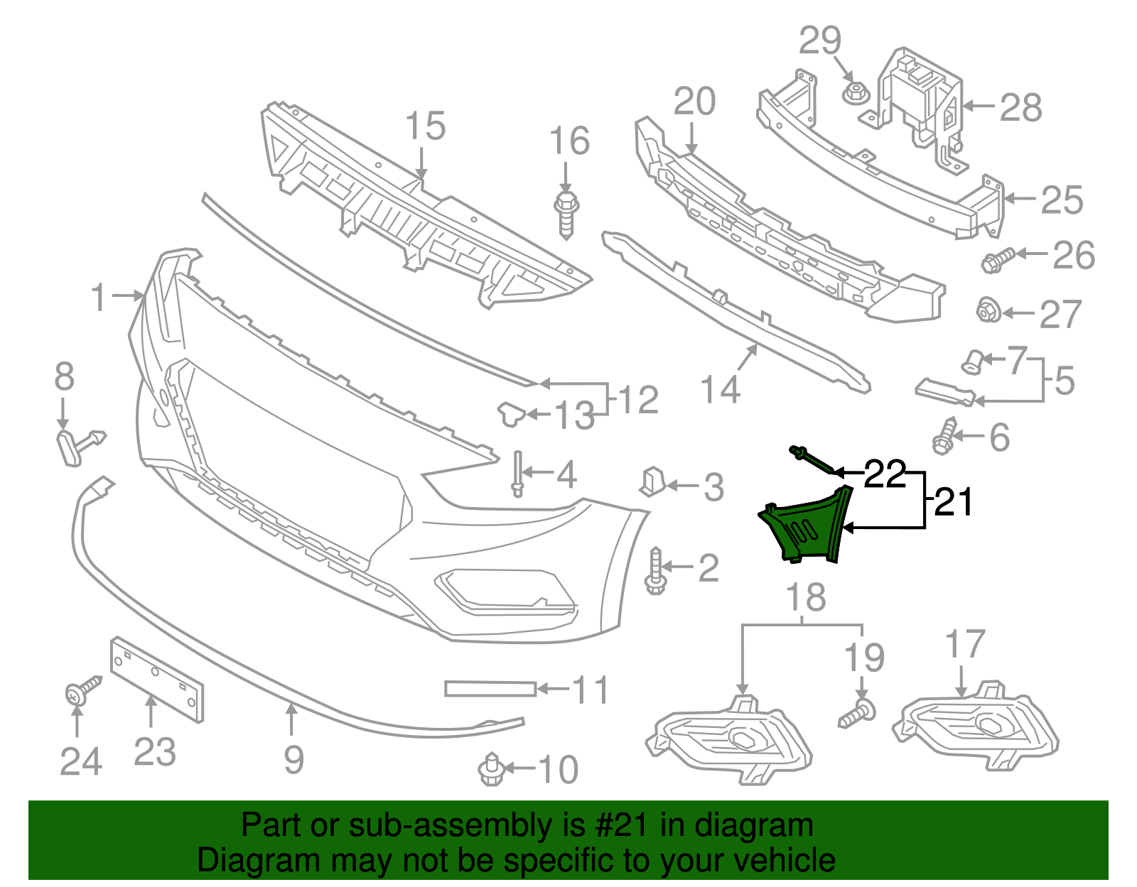 2018-2022 Hyundai Accent Duct 86573-J0000 | OEM Parts Online