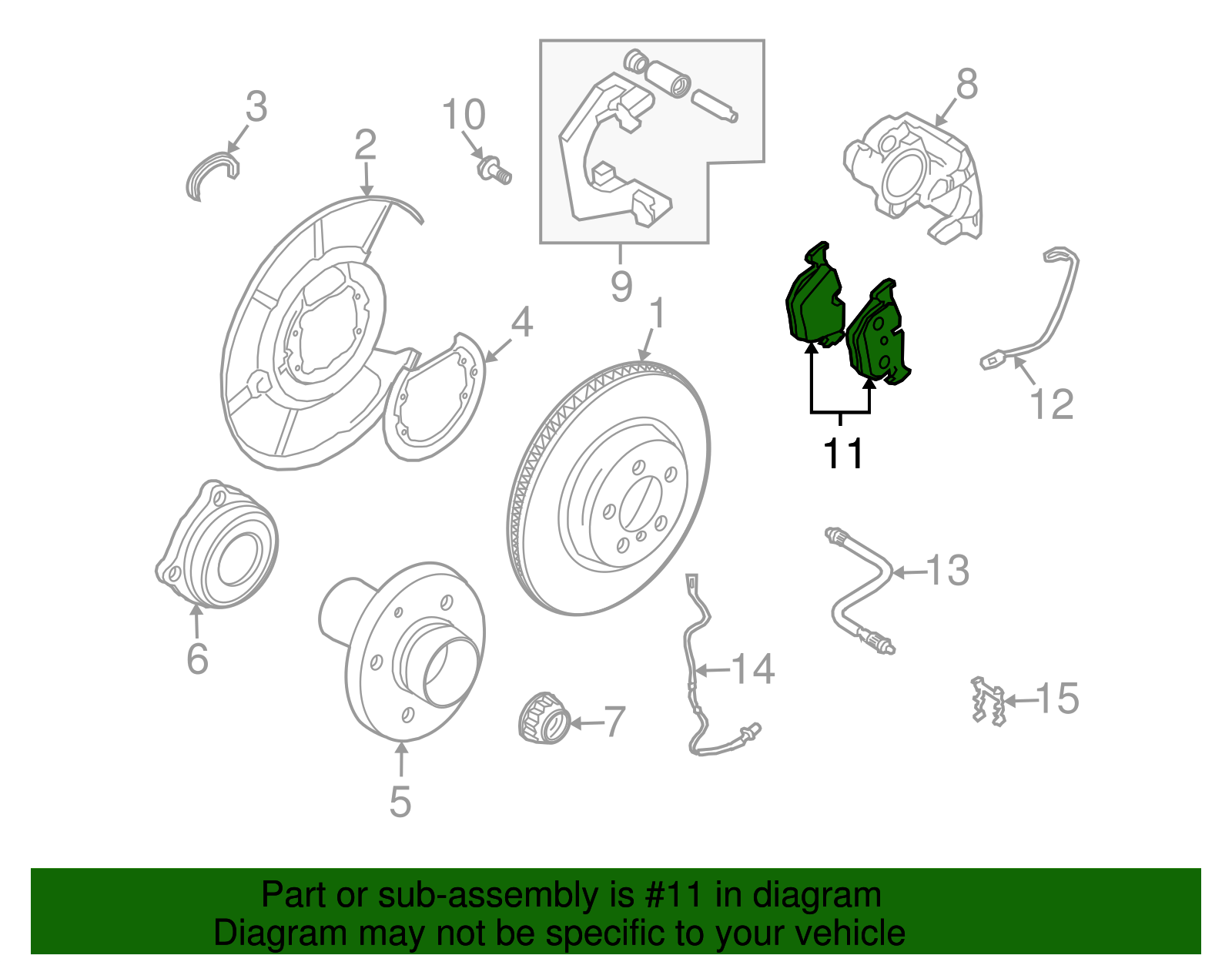34216768471 - 2002-2014 BMW Rear Brake Pad Set (34-21-6-768-471) | BMW ...