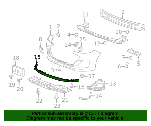2016-2022 Chevrolet Spark Front Bumper Fascia Air Deflector 42437931 GM ...
