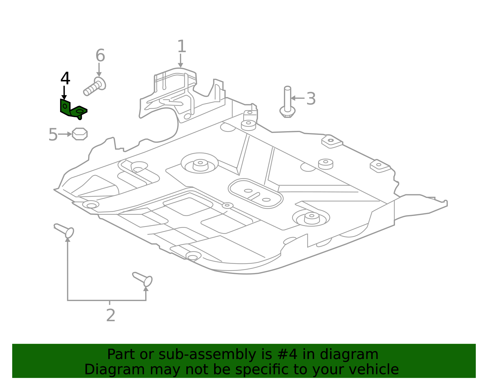 T2R25607 - High-Quality Radiator Support Splash Shield Bracket for 2007 ...
