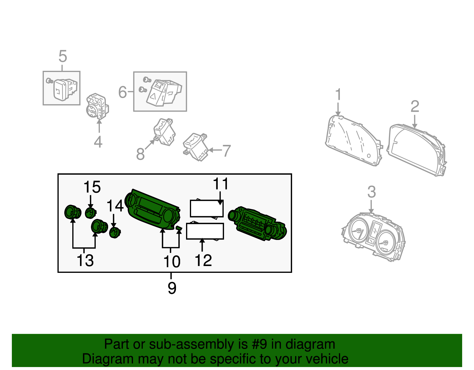 79600-SWA-A52ZA - Heater Control 2010-2011 Honda CR-V | Honda Parts Online