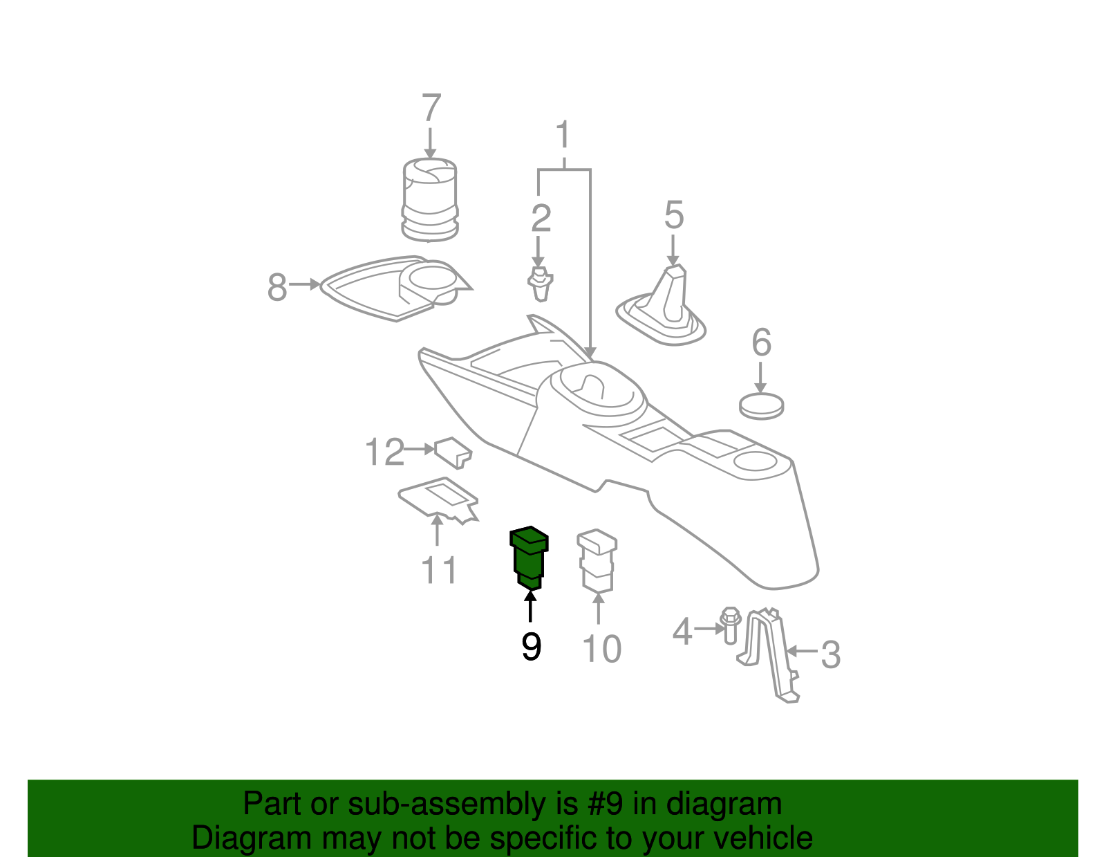 2007-2011 Toyota Yaris Lock Switch 84930-52050 | Toyota Parts Center