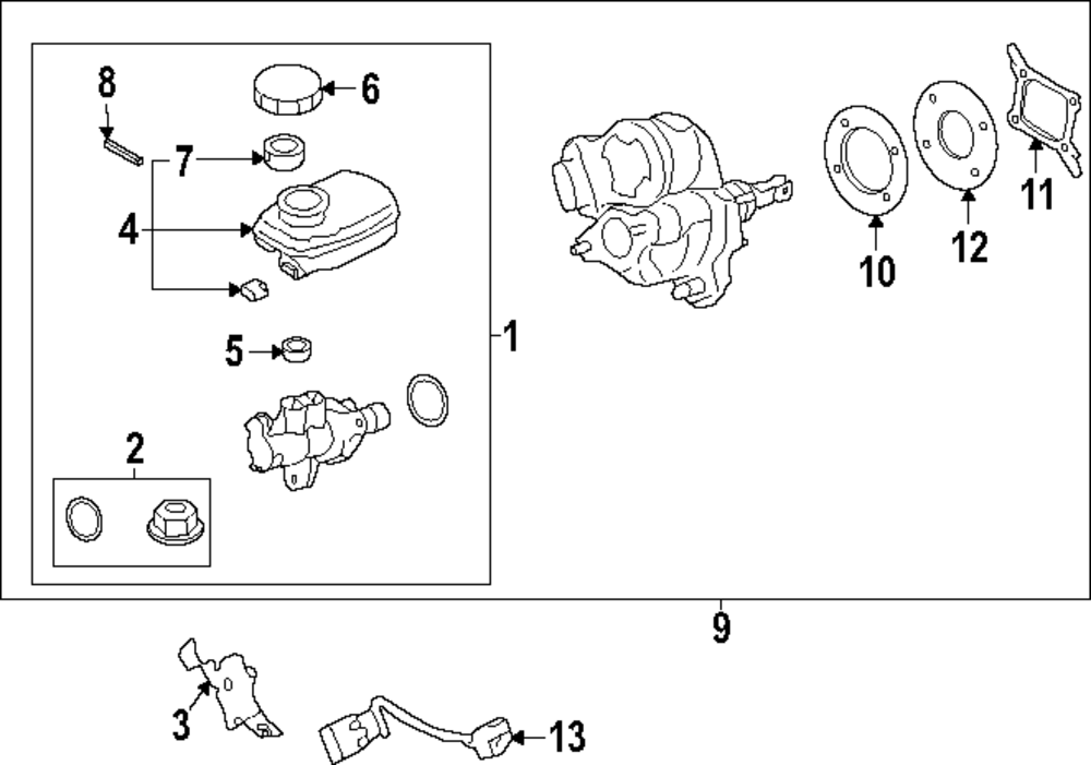 2023-2025 Subaru Ascent | 2023-2024 Subaru Ascent - Master Cylinder ...