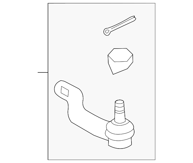 Genuine Toyota Steering Tie Rod End (Right) part# 45046-49195 for 2006 ...