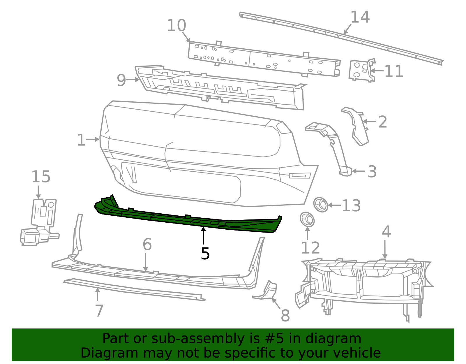 2015-2023 Dodge Challenger Air Deflector 68258745AB | Mopar Parts Canada
