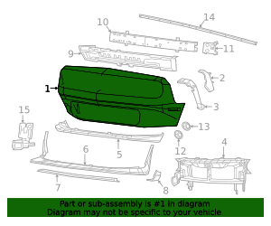 68258730AB - Bumper Cover 2015-2023 Dodge Challenger | Mopar Factory ...