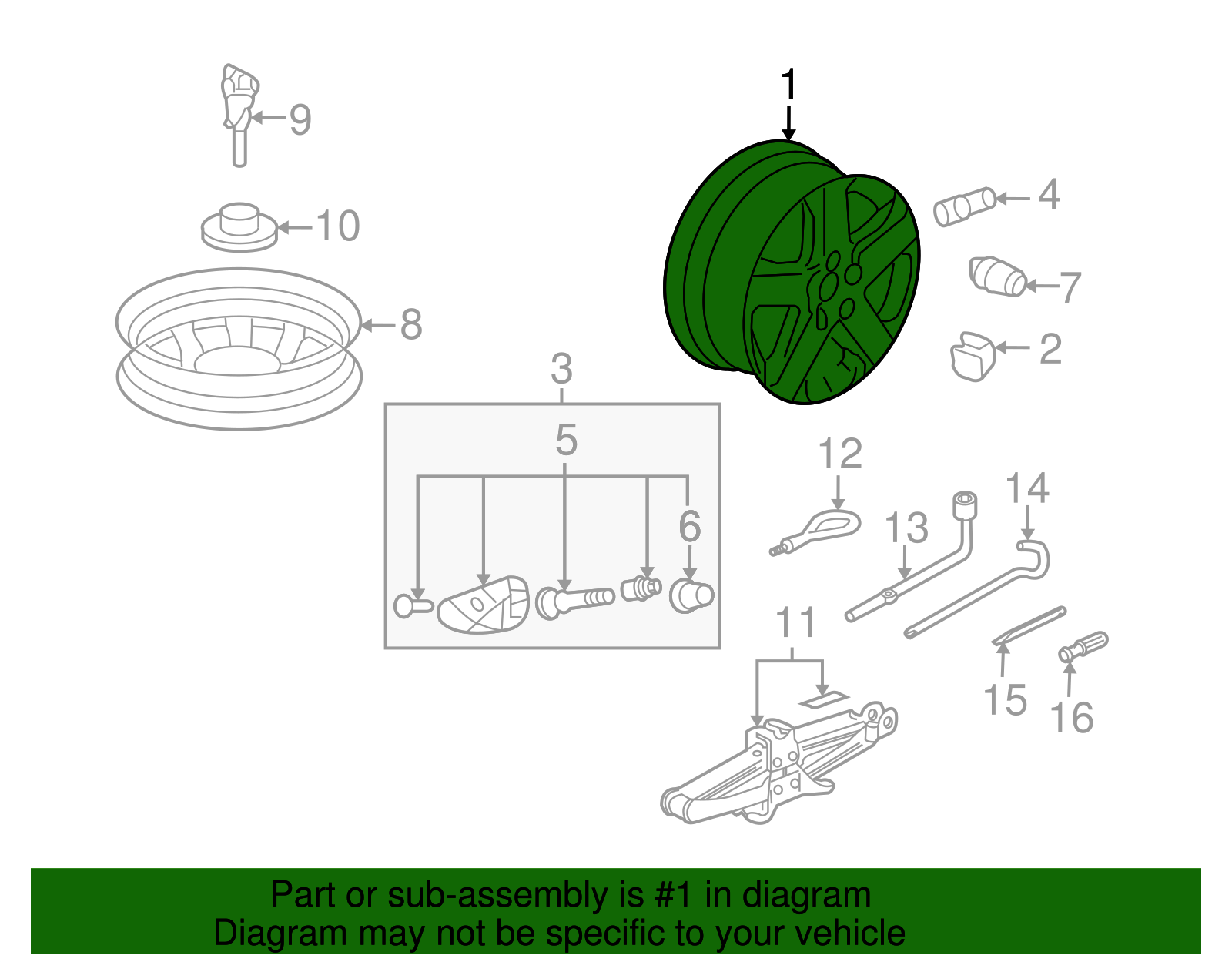 42700-SJA-A91 - Wheel, Alloy | All Discount Parts Store