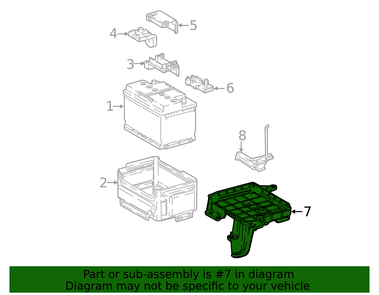 2018-2022 Toyota C-HR Battery Tray 74404-10220 | MotorMotor