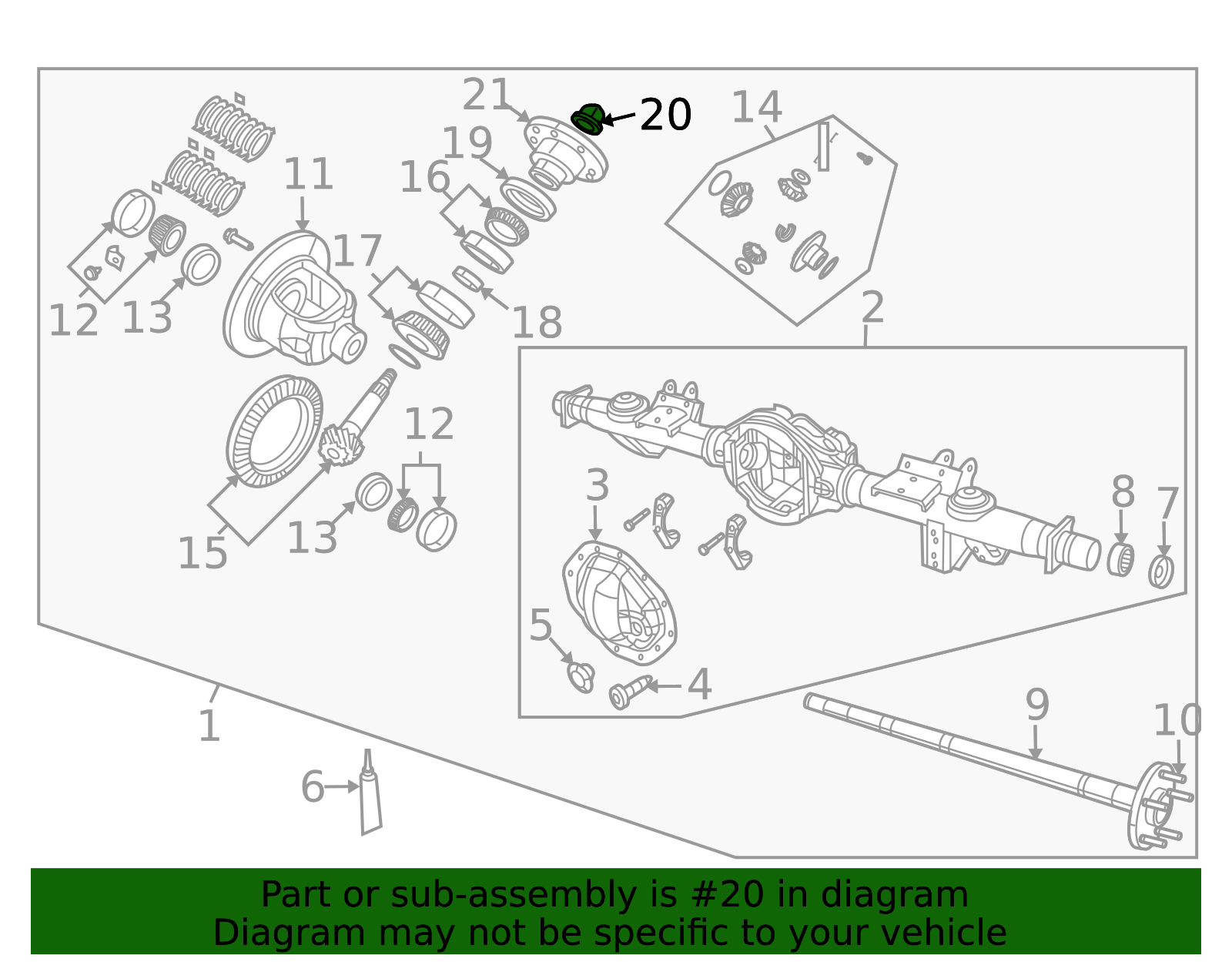 Pinion Gear Nut 06507901AA | MoparPartsCanada.ca