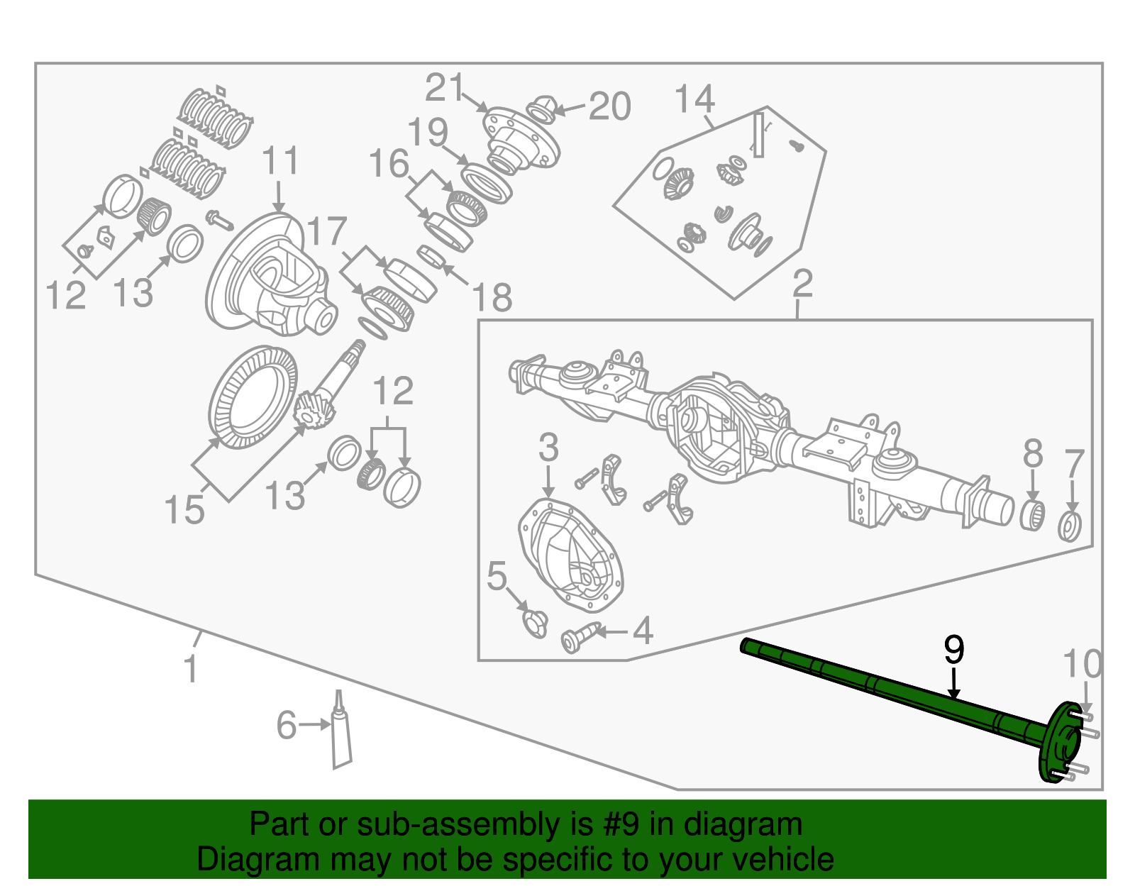 2012-2024 Ram Shaft 68140296AA | Mopar Parts Canada