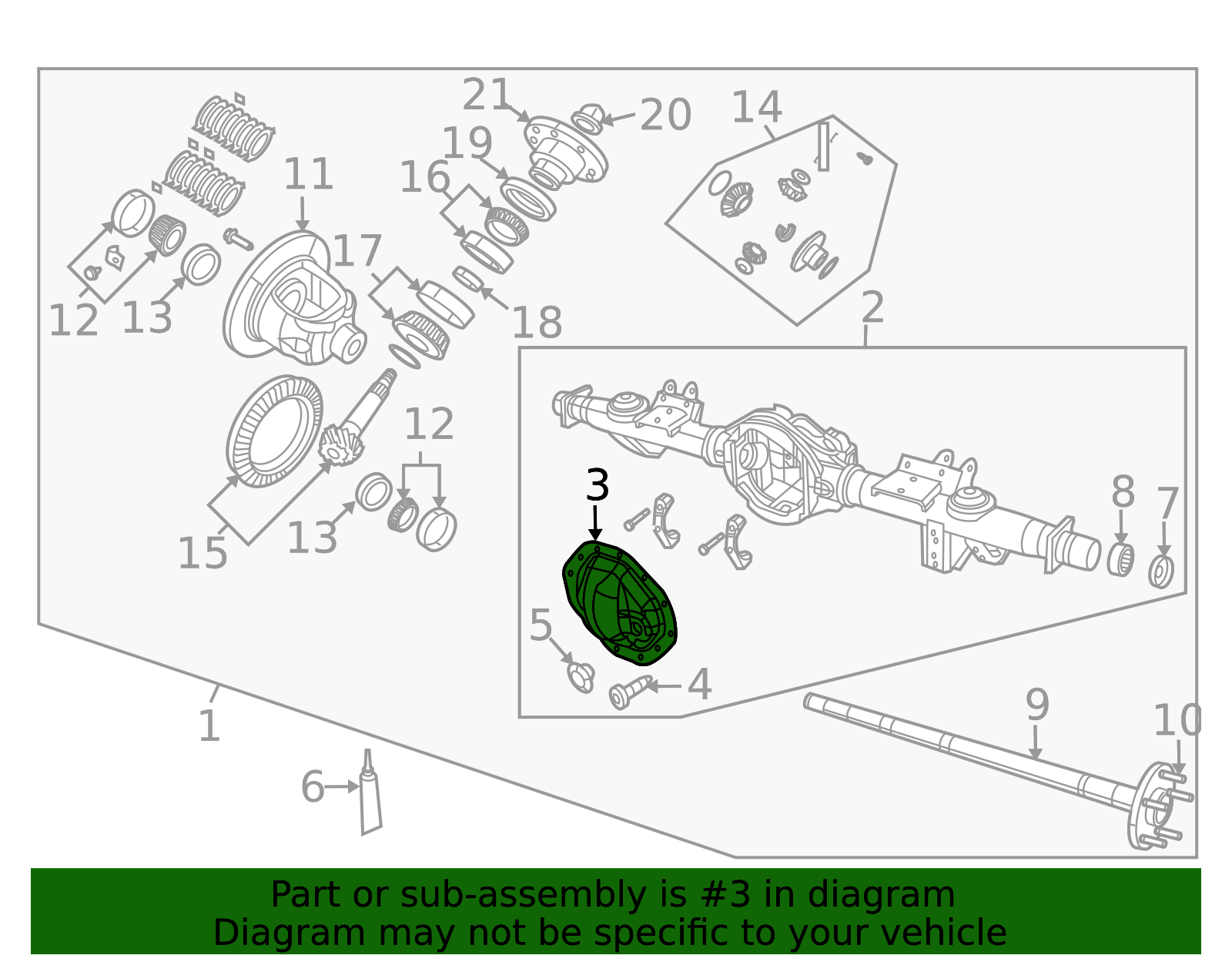 2013-2024 Ram Differential Cover 68149270AA | Mopar Parts Canada