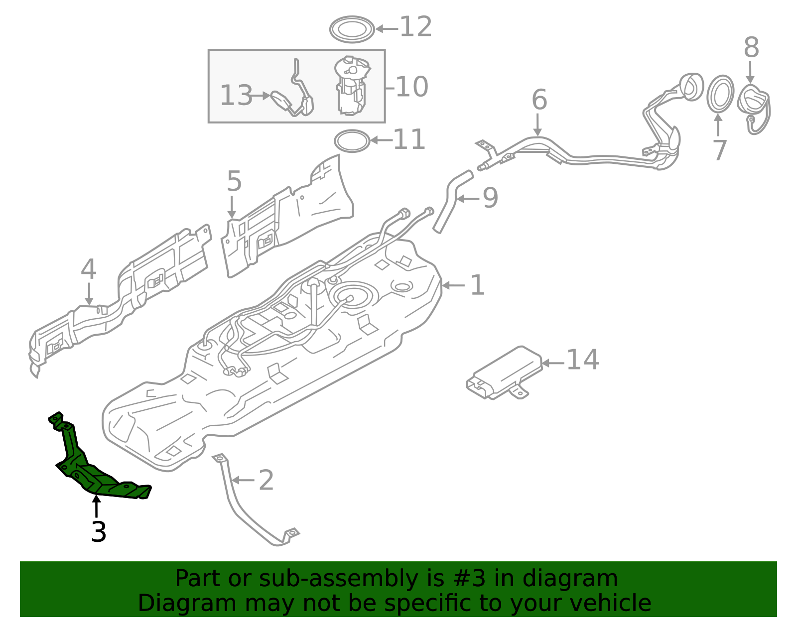 17285-1JA0B - High-Quality Fuel Tank Shield for 2011-2017 Nissan Quest ...