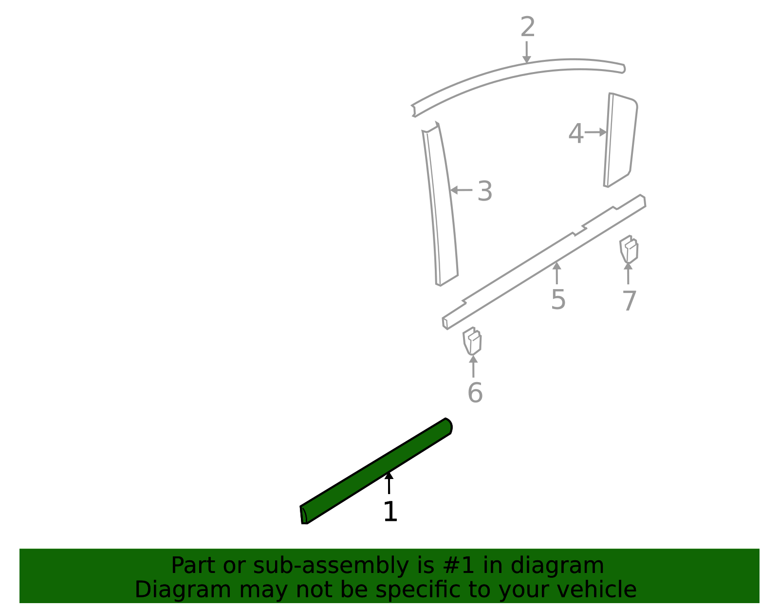 2009 Mazda 3 Body Side Molding BP4K-50-692A-74 | QuirkParts