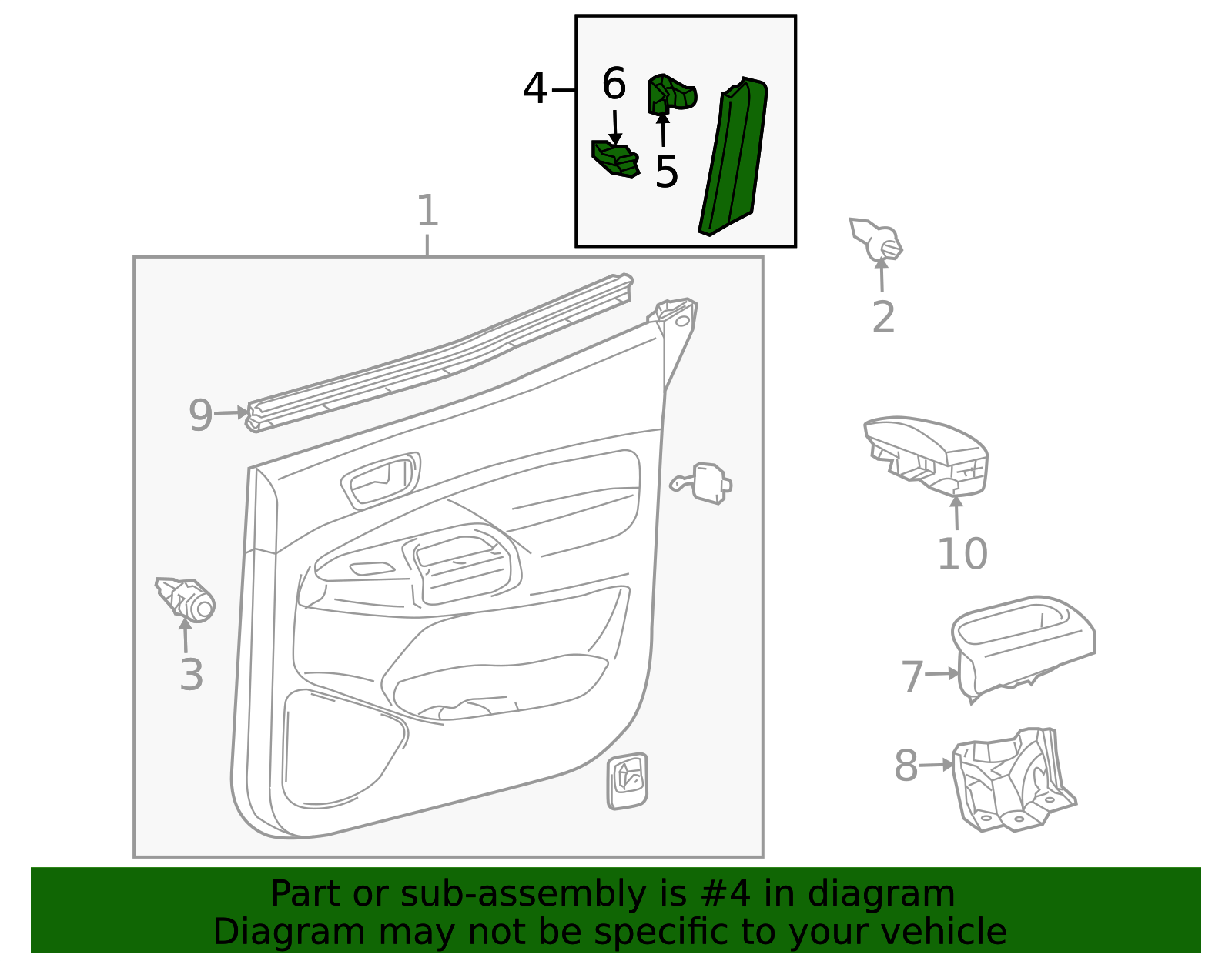 2005-2015 Toyota Tacoma Trim Molding 67674-04010 | Toyota Parts Center