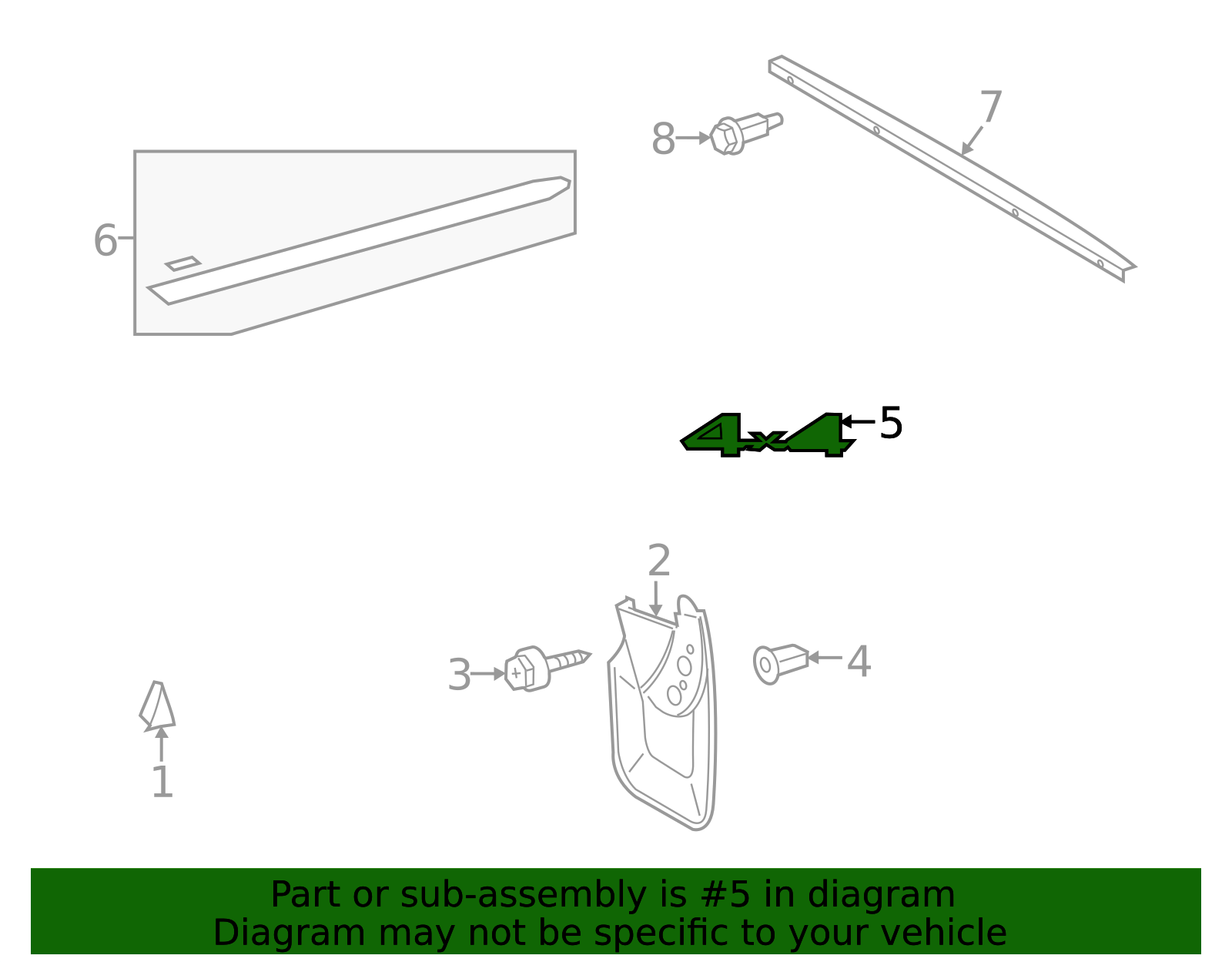 2022-2025 Toyota Nameplate 75473-0C060 | Toyota Parts Center