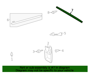 65717-0C090 - 2022-2024 Toyota Tundra - Gate Trim Panel | Toyota Parts ...