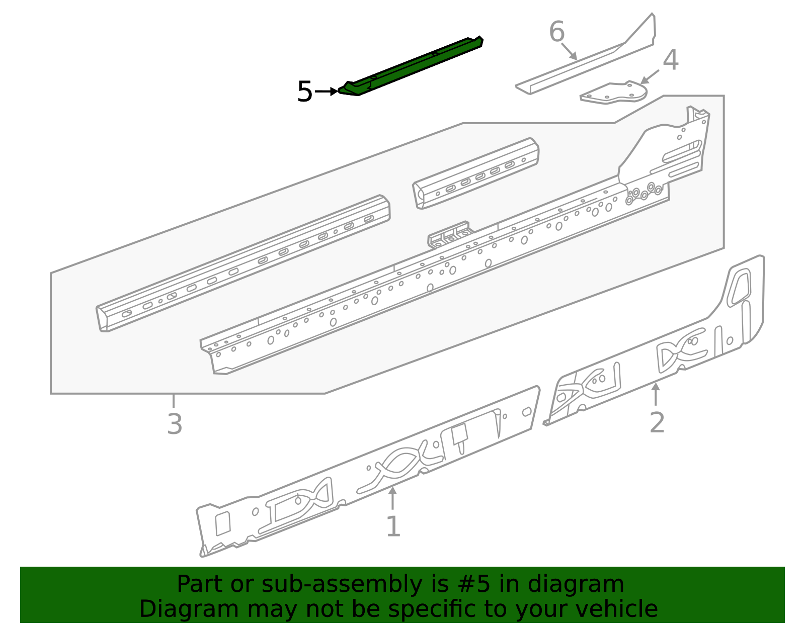 Driver Side Rocker Inner Panel Extension 20985568 GM | GMPartsDirect.com