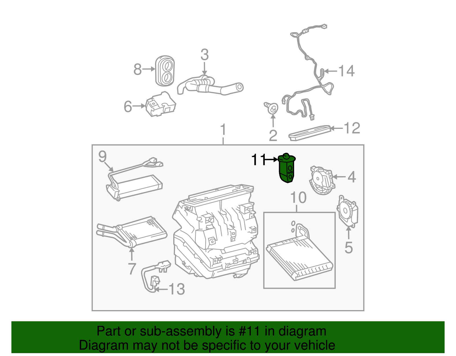 2010-2017 Toyota Expansion Valve 88515-47040 | Toyota San Diego Parts