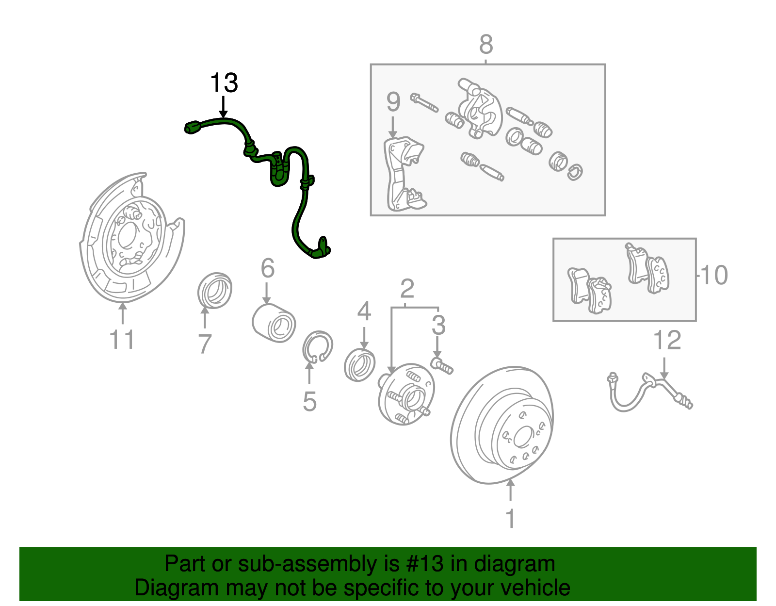 Genuine Toyota Speed Sensor part# 89545-48030 for 2004-2007 Toyota ...
