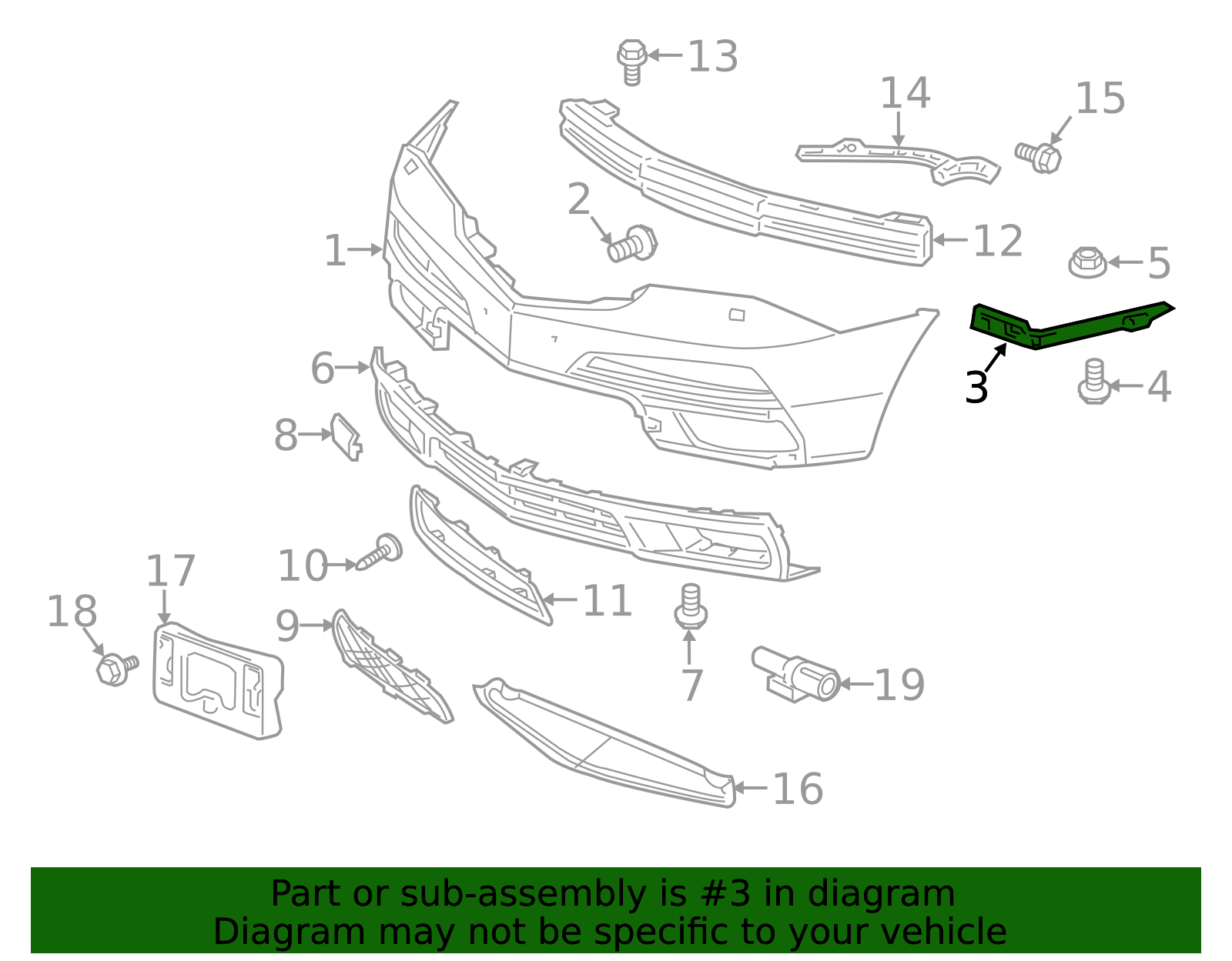 71198-STX-A00 - 2007-2013 Acura MDX - Spacer, L Front Bumper | All ...