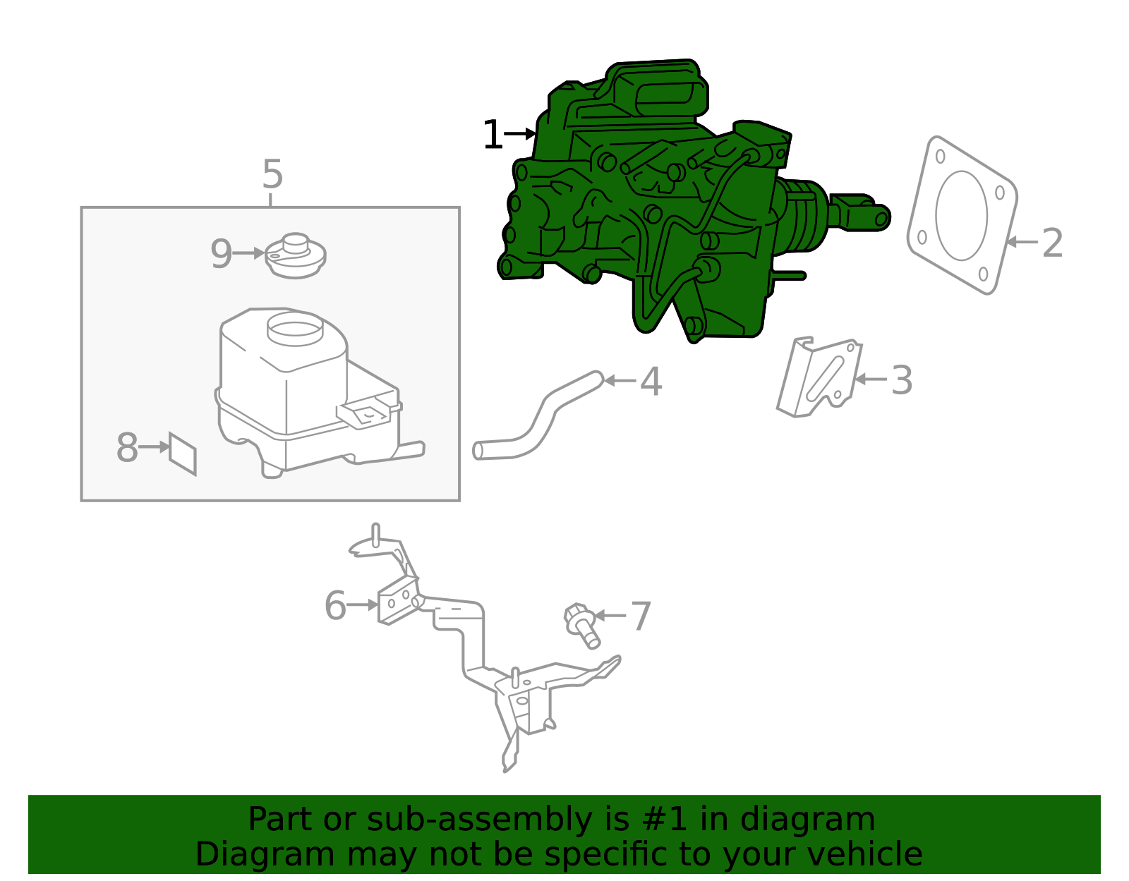 Genuine Official Toyota Master Cylinder Assembly part# 47050-52420 for ...