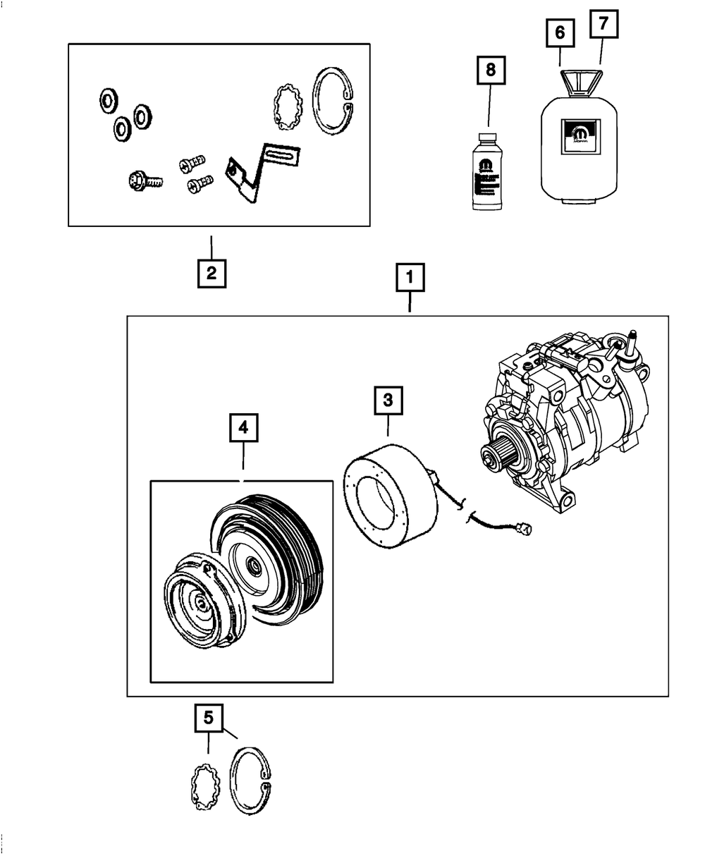 68140664AF - Air Conditioning Compressor 2014-2024 Ram | The Official ...