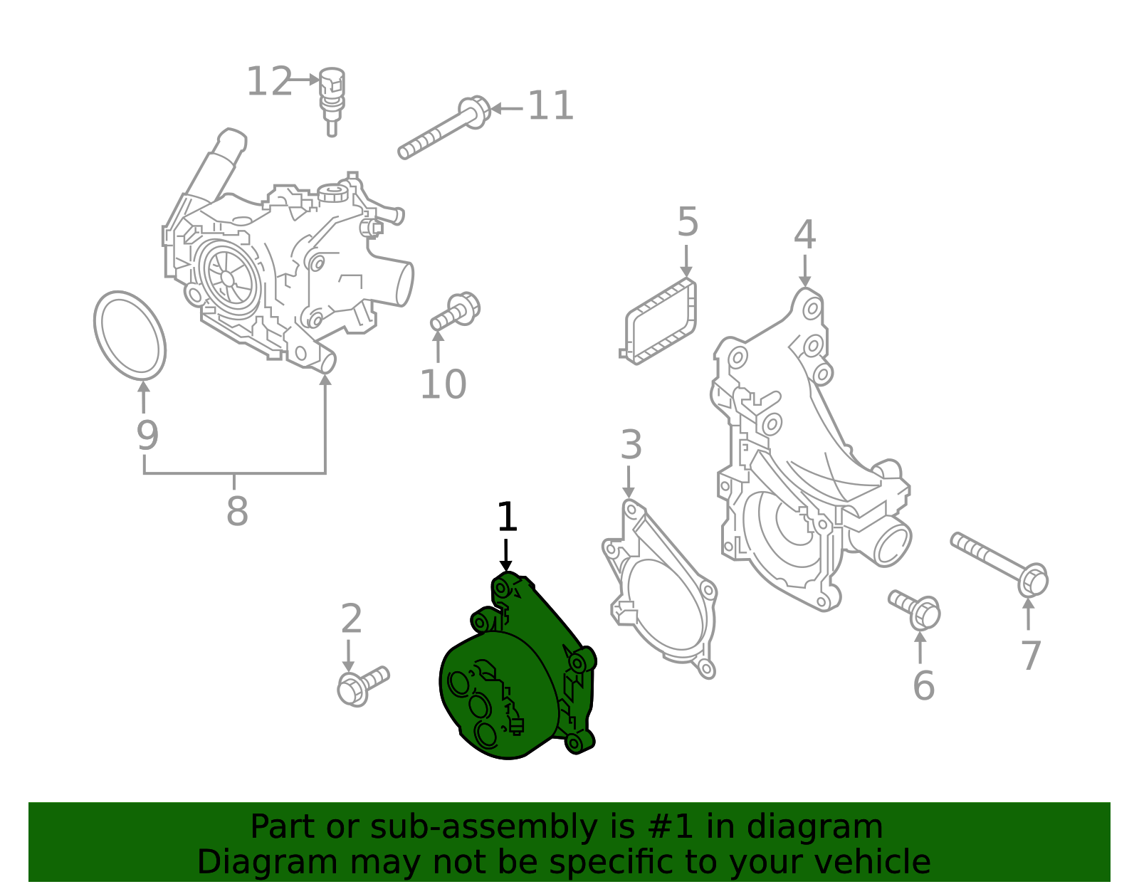 21010-5NA0A - Water Pump 2019-2025 Nissan | Sullivan Brothers Nissan