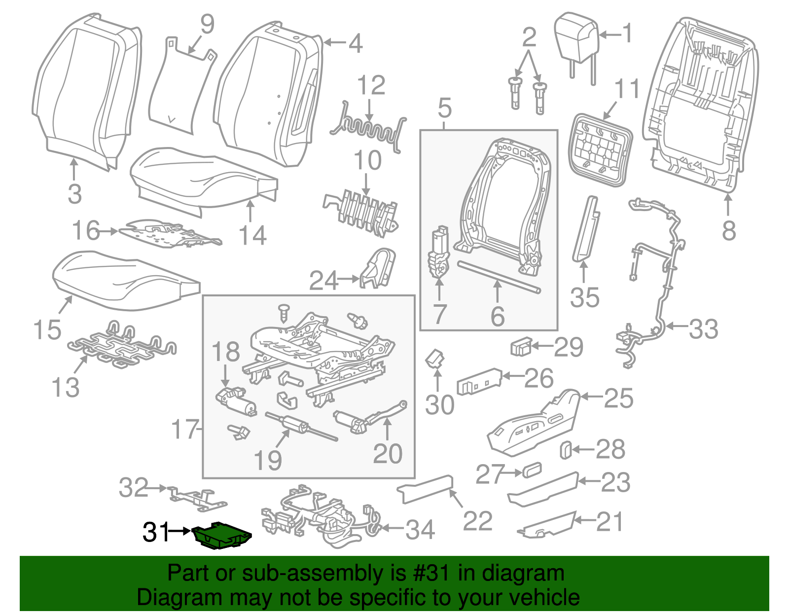 2010-2022 GM Seat Heater Control Module 13502042 GM | GMPartsDirect.com