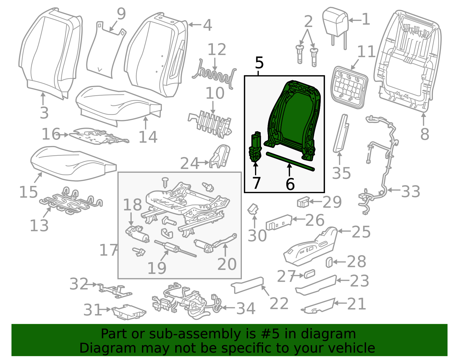 13578621 - 2010-2020 GM - Front Seat Back Frame | Partners Chevy