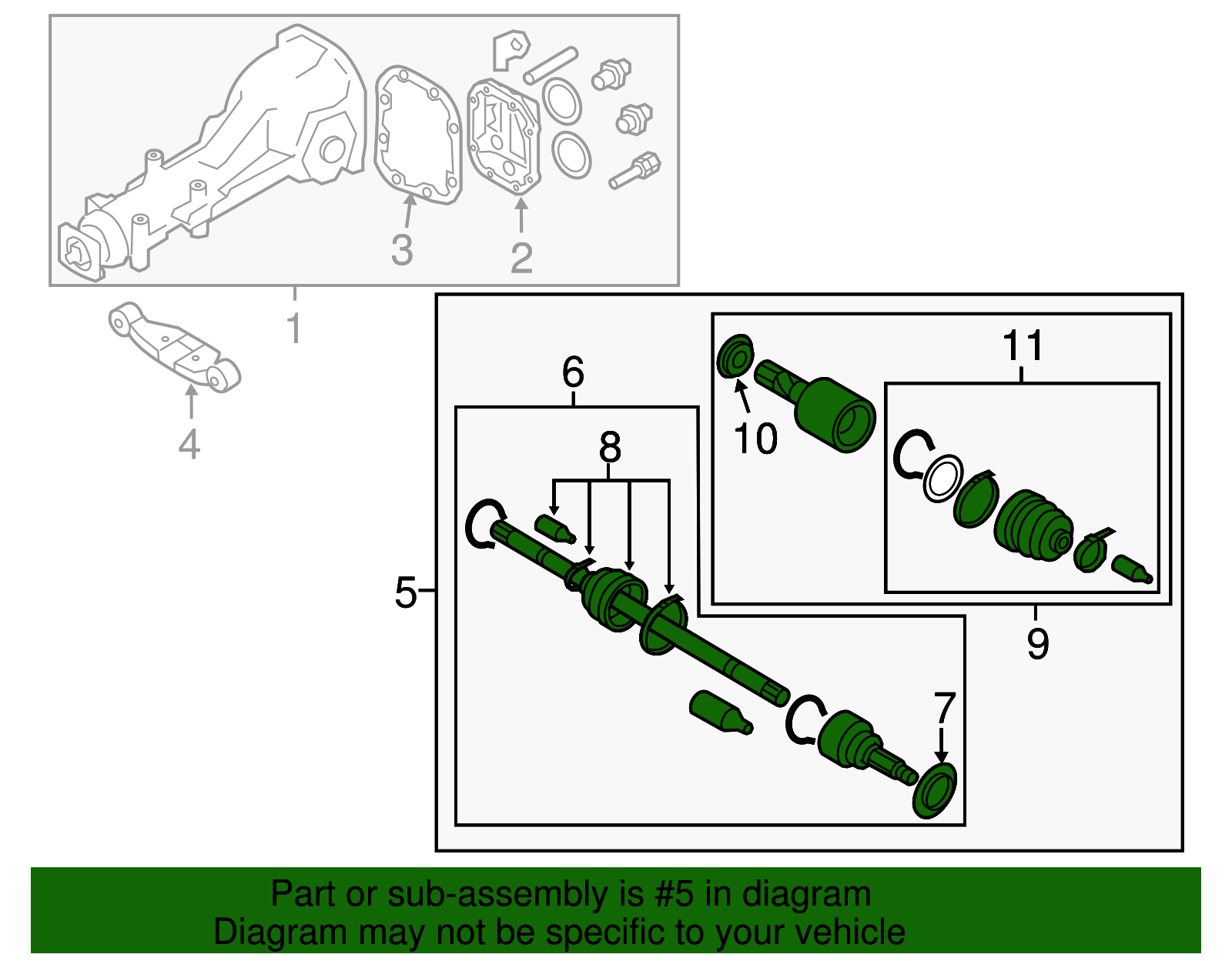 28421FL030 - Rear Axle Assembly 2018-2023 Subaru Crosstrek | Subaru ...