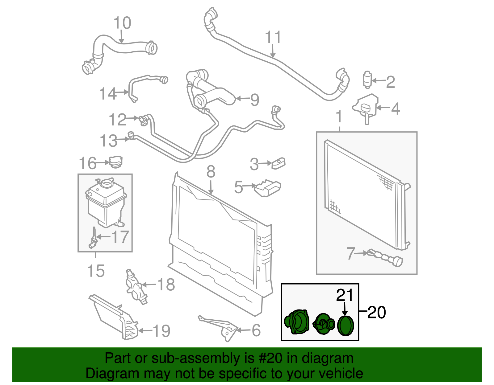 2003-2005 Land Rover Range Rover Thermostat PEL000060 | JaguarParts.com