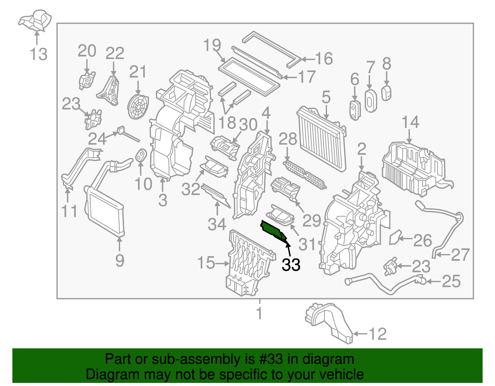 2016-2018 Hyundai Tucson HVAC Blend Door 97145-D3020 | OEM Parts Online
