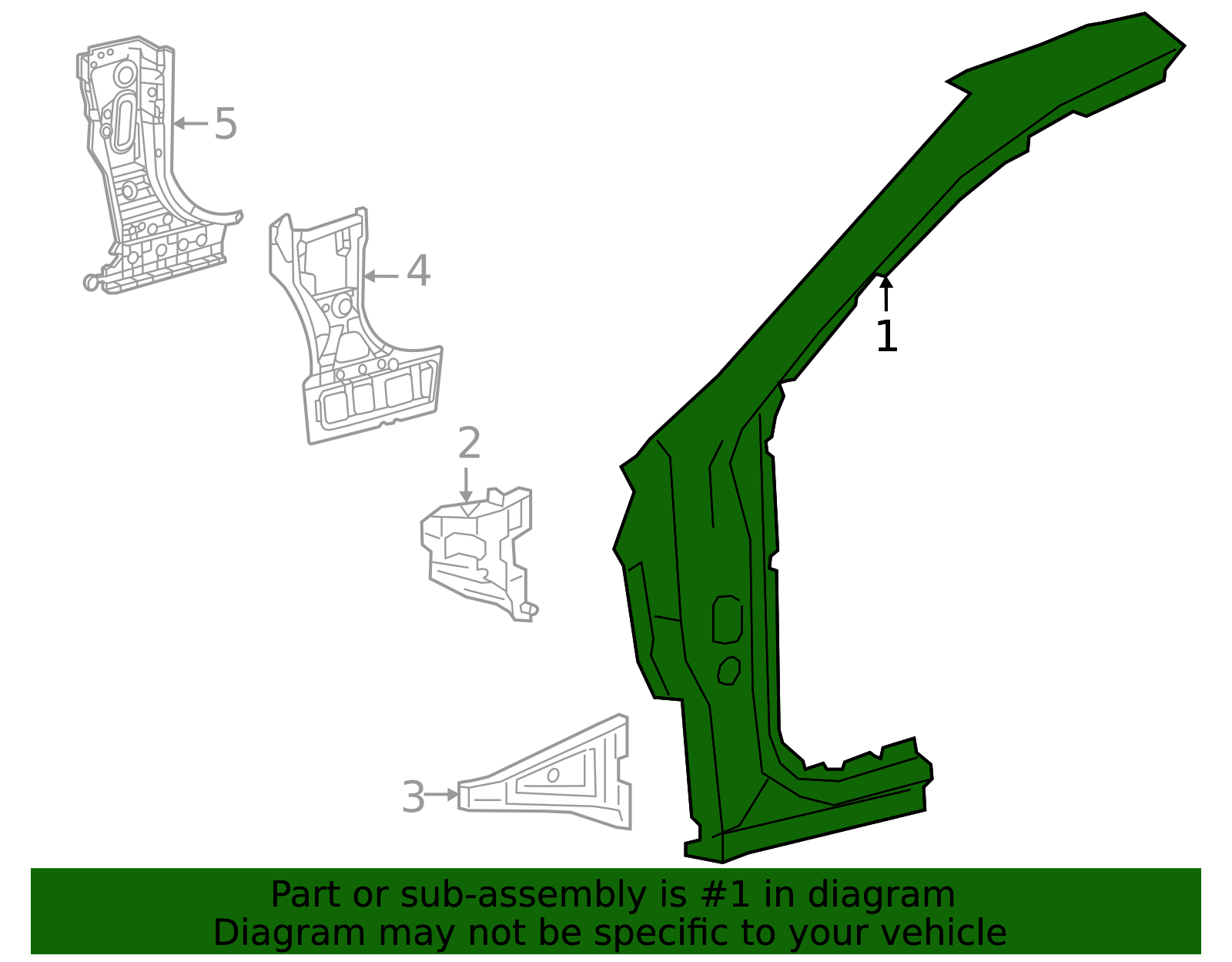 61020-30050 - Outer Hinge Pillar 2025 Toyota Crown Signia | Toyota ...