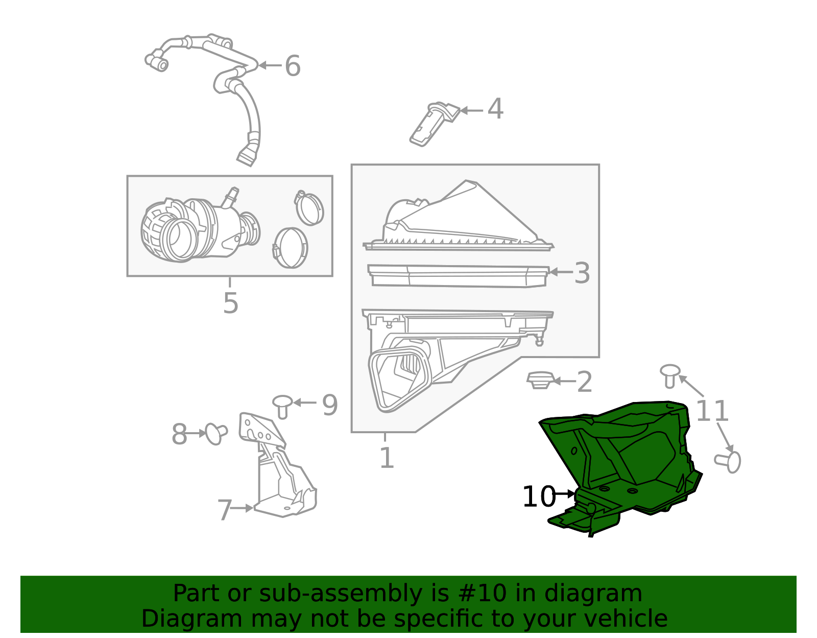 2016-2024 Chevrolet Camaro Intake Air Baffle 23507393 | Capital Chevy Parts