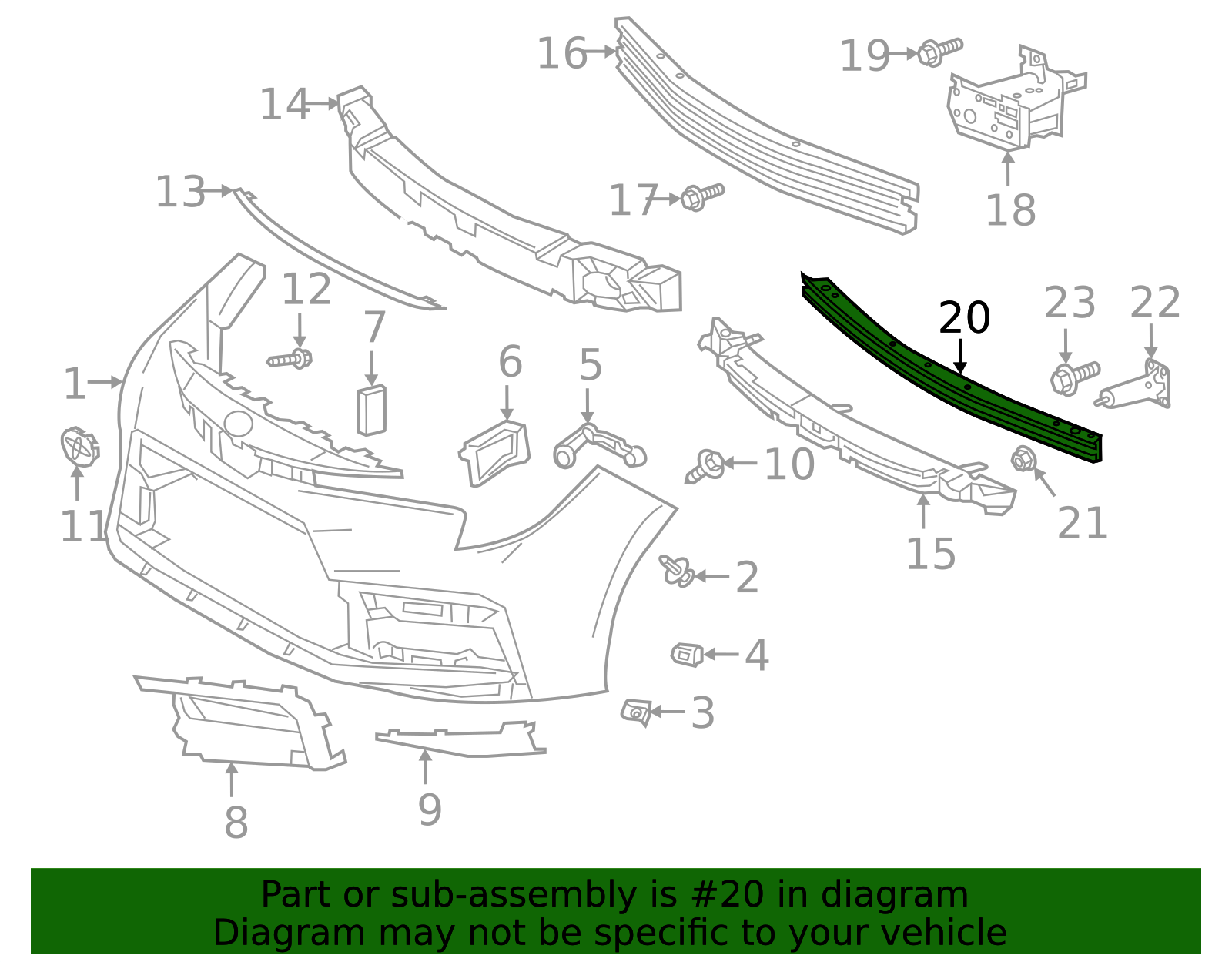 52132-02050 - Lower Reinforced 2020-2025 Toyota | Brantford Toyota Parts