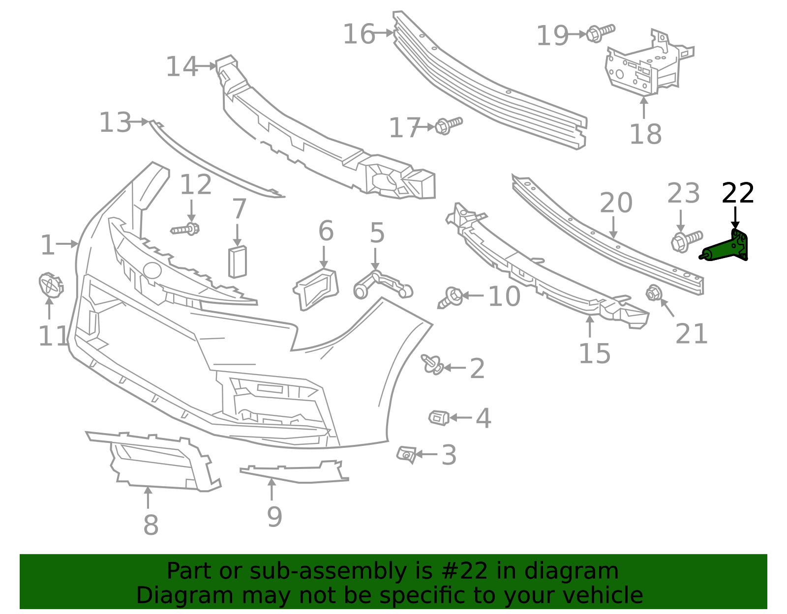 52133-02120 - Lower Bracket - 2019-2025 Toyota | OEM Genuine Toyota Parts