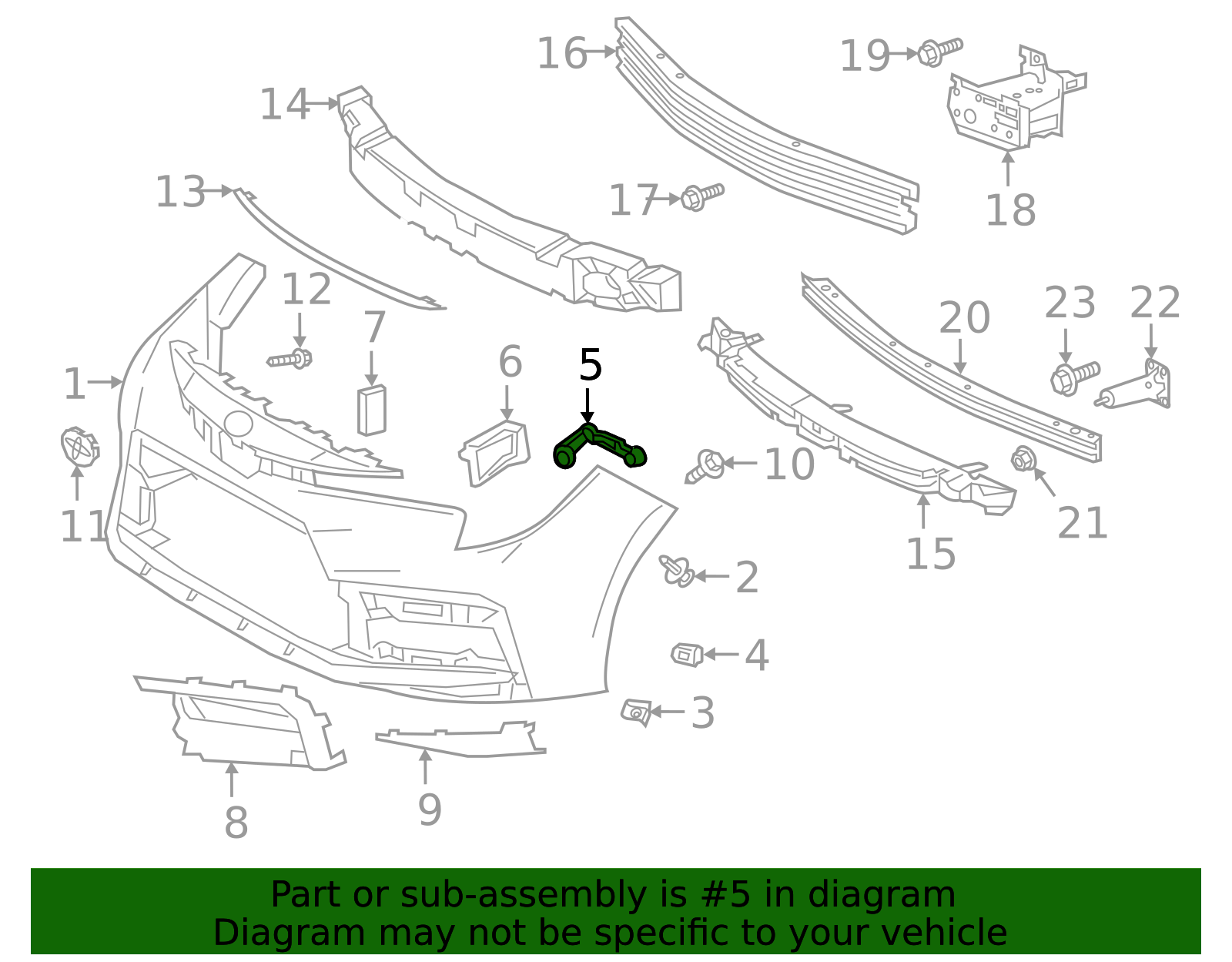 52115-02480 - High-Quality Bumper Guide for 2019-2025 Toyota Corolla ...